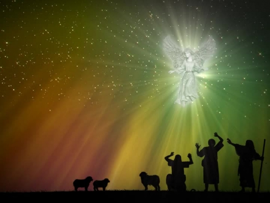 Angel Appears to Shepherds | Image Vine | SermonSpice